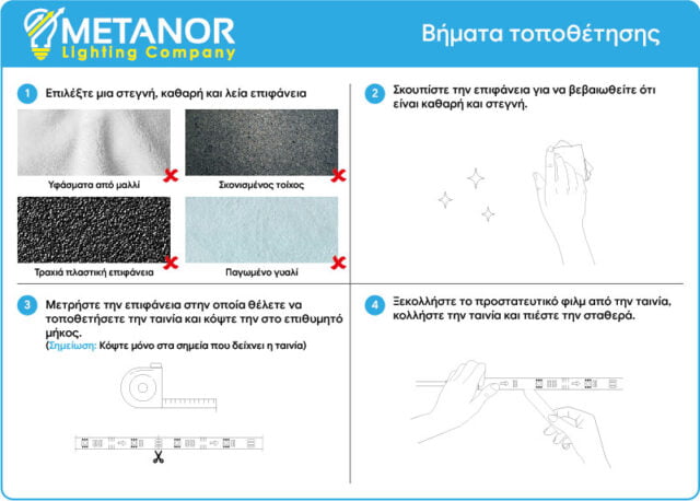 Οδηγίες Εγκατάστασης Προϊόντων - METANOR Φωτισμός